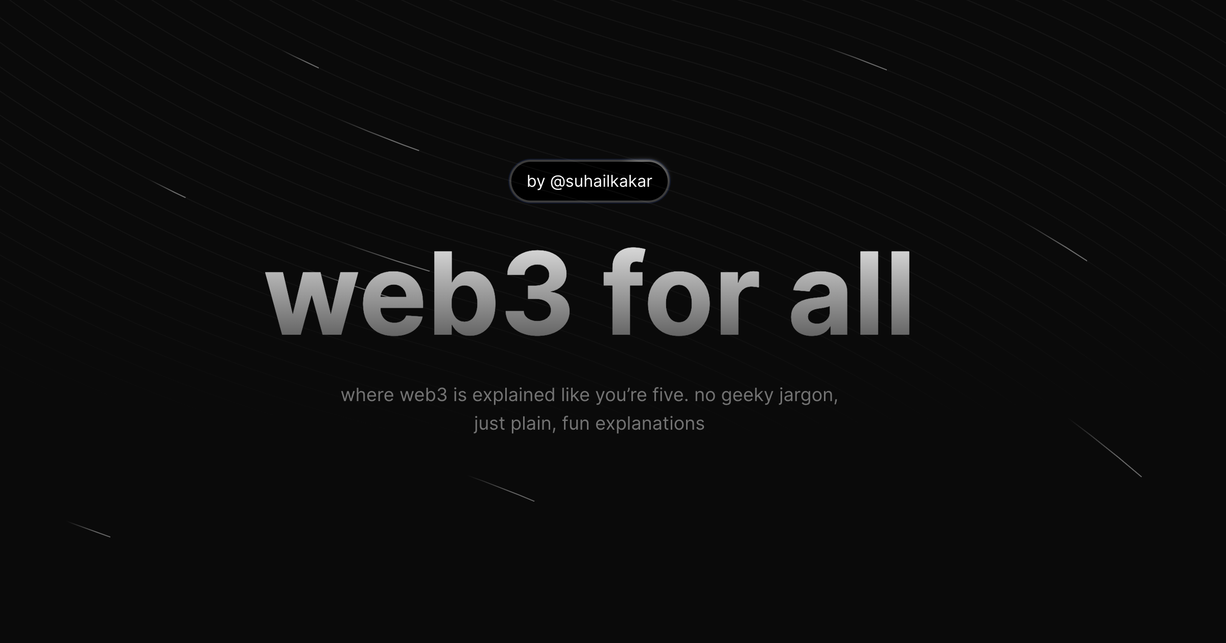 web3 for all